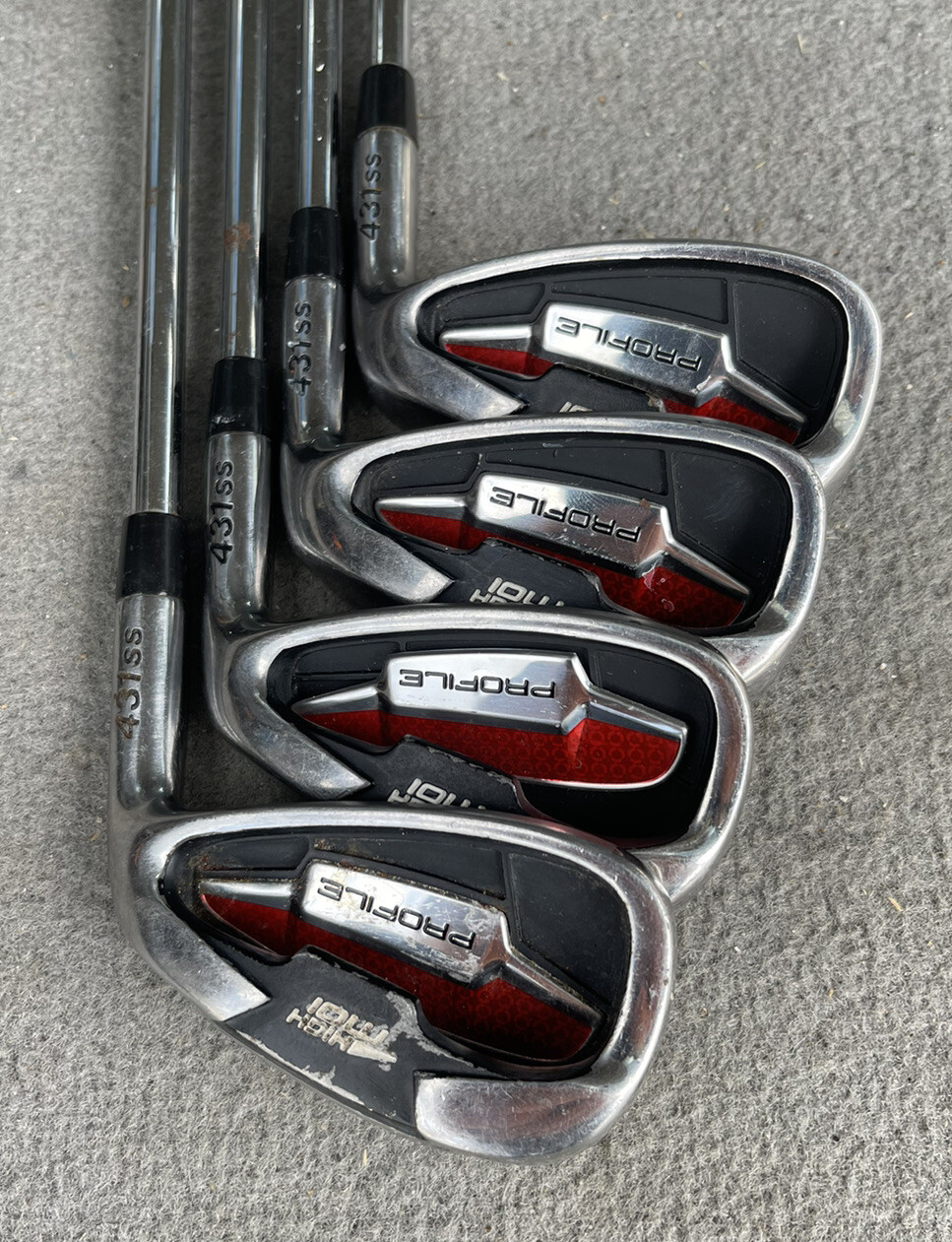 WILSON Profile 431ss High MOI Right Hand Mens Flex Steel Shaft 6-8-9-P ...