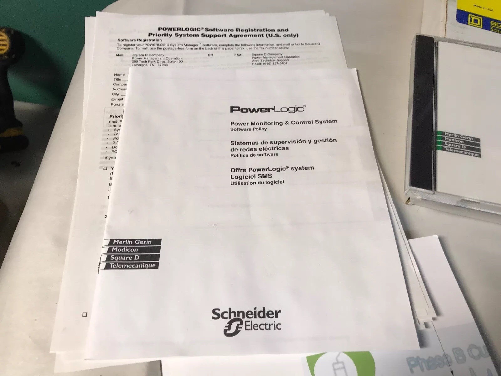 NEW SQUARE D SMS-3000 PowerLogic System Software 3080-SMS3000 TCP-MMS ...