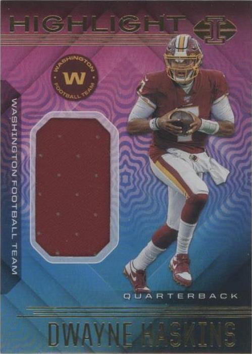 2020 Panini Illusions - Highlight Swatches Dwayne Haskins #HS5 (MEM ...