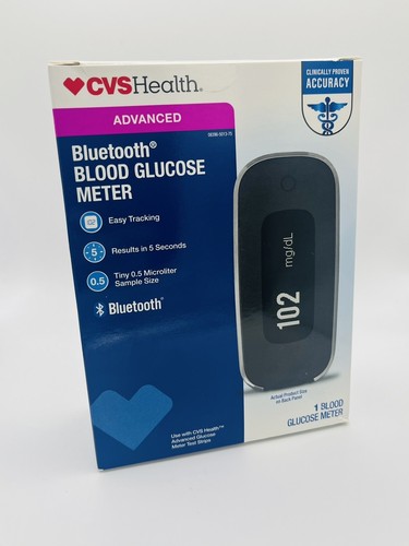 CVS Health Advanced Bluetooth Blood Glucose Meter Easy Tracking ...