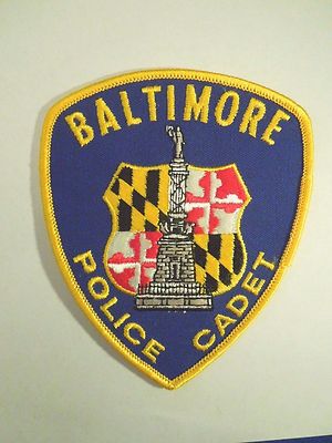 Baltimore City, Maryland Police Cadet Iron On Shoulder Patch | eBay