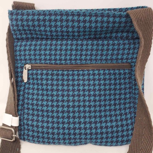 Thirty-One Crossbody Teal Houndstooth Organizing Adjustable Bag | eBay