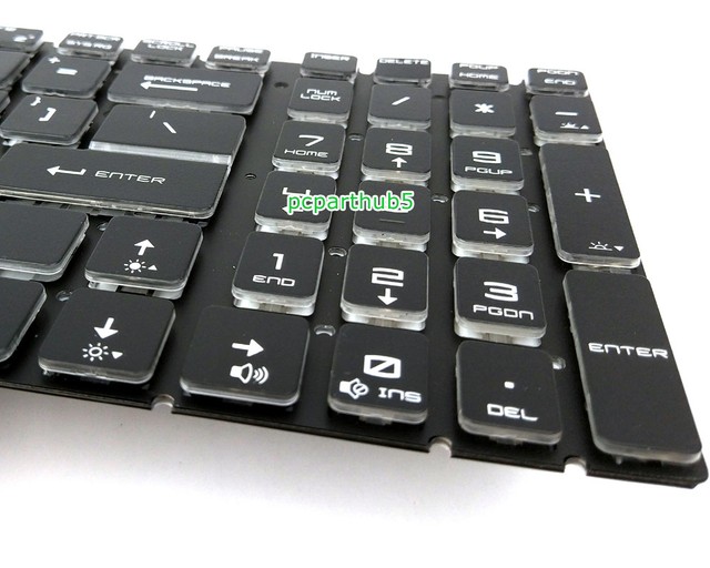 New MSI MS-16J5 MS-16J4 MS-179B MS-1799 Keyboard US Full Color Backlit ...