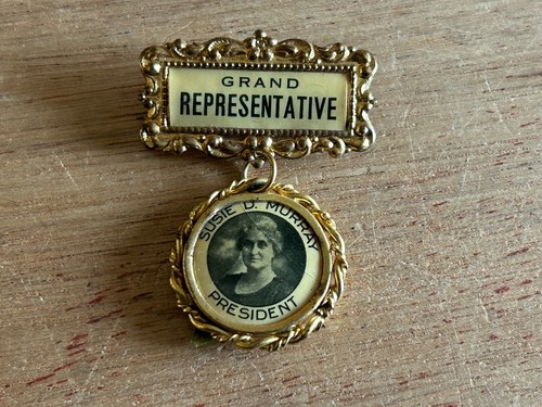 Grand Representative President Badge Medal FOB Pin Susie Murray Vtg ...