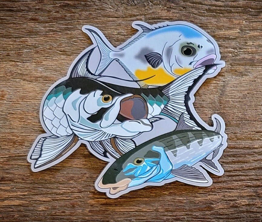 Tarpon Sticker JC Inshore Tarpon Sticker – FishLikeJesus