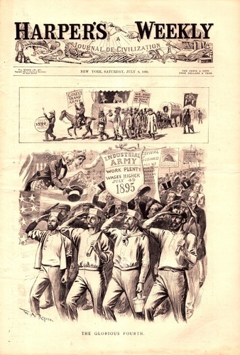 "THE GLORIOUS FOURTH" JULY Antique original print 1895 | eBay