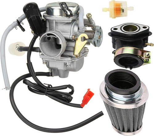New 150cc Carburetor + intake manifold/air filter for GY6 125cc 152QMI ...