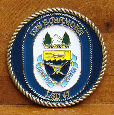 USS Rushmore (LSD-47) Challenge Coin America's Gator 1 3/4" | eBay