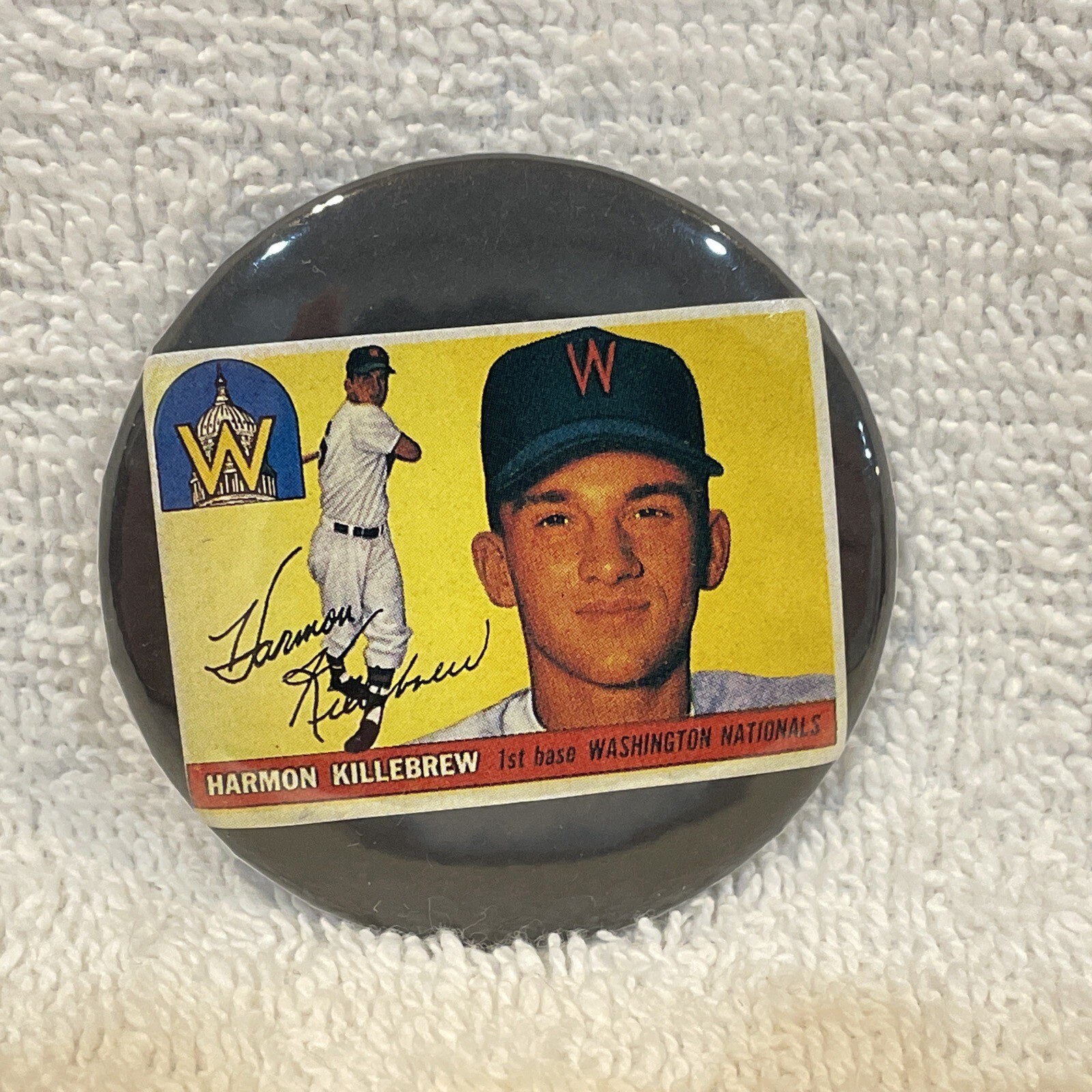 NEAT Harmon Killebrew 1955 Topps RC 2 1/4 Inch Pinback, Washington ...