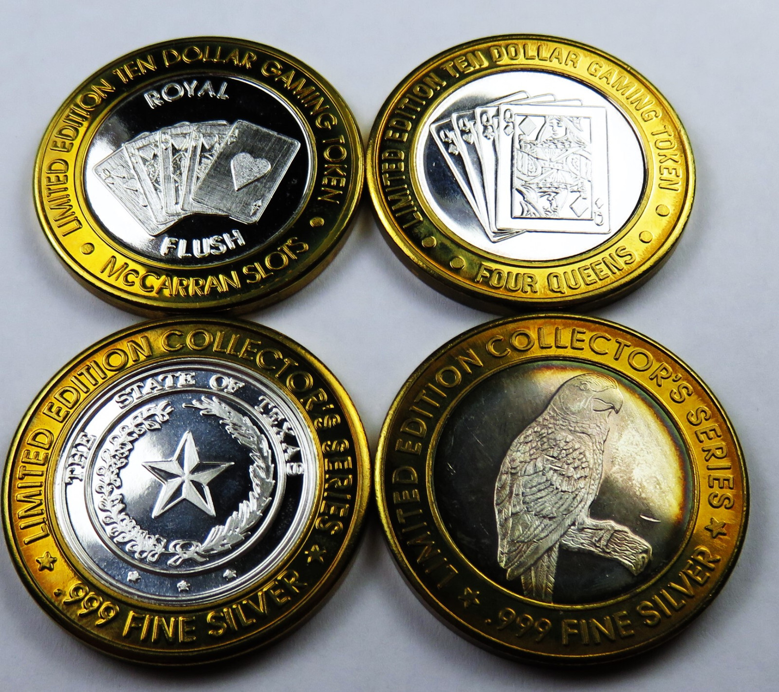 .999 fine silver casino tokens (rounds)__great designs__5/8 oz. each | eBay