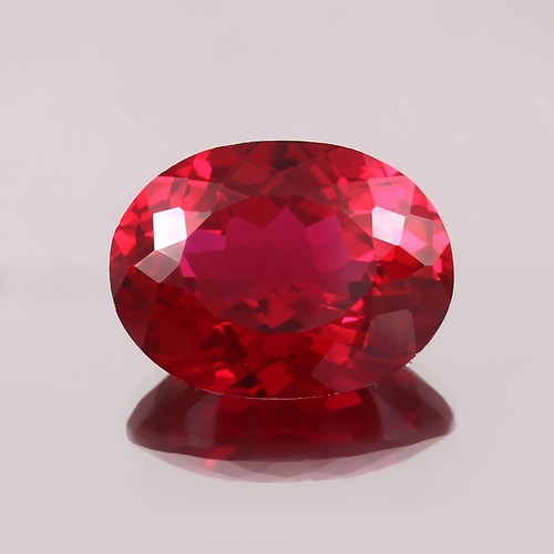 AAA Grade Natural Flawless Mozambique Red Ruby Loose Oval Cut Gemstone ...