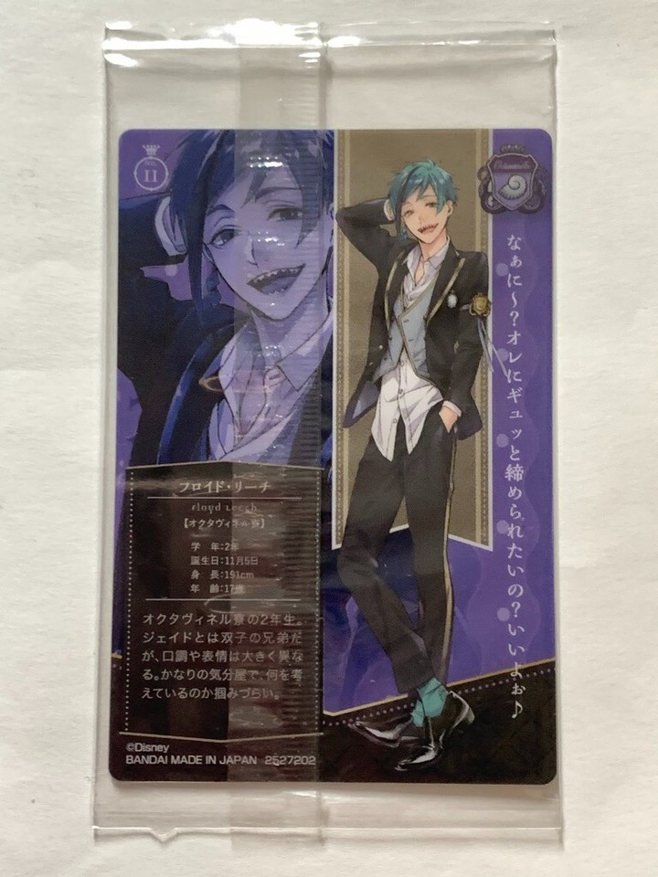 Floyd Leech Disney Twisted Wonderland Plastic card Japanese collection ...