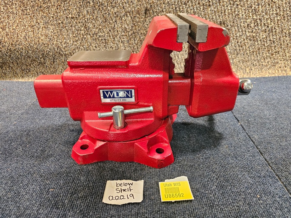 Wilton Vise Heavy Utility HD Bench Dual Lock-Down Cast Iron Hand Tool ...