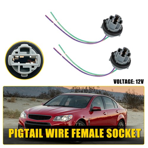 Pair 7440 Bulb Socket Brake Front Turn Signal Light Harness Wire Plug ...