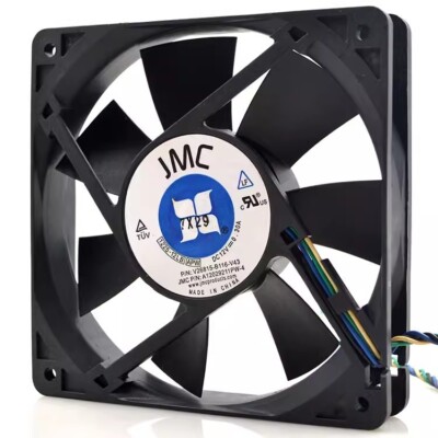 JMC 1225-12LB APW 12V 0.30A 12025 12CM 4-Wire PWM Cooling Fan | eBay