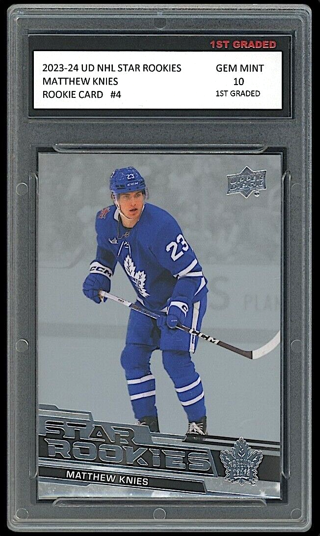 Matthew Knies 2023-24 Upper Deck NHL Star Rookies 1st Graded 10 Rookie ...