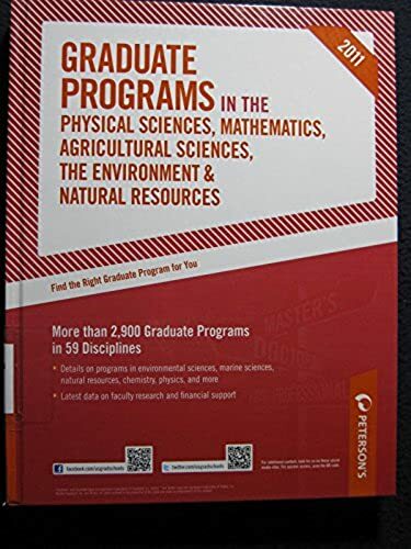 Graduate Programs in the Physical Sciences, Mathematics, Agricultural ...