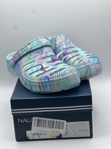 NEW Nautica Men's Clogs Tie Dye EVA Sandal Slip-On Back Strap Water ...