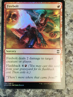 1x Foil - Firebolt - Magic the Gathering MTG Eternal Masters | eBay