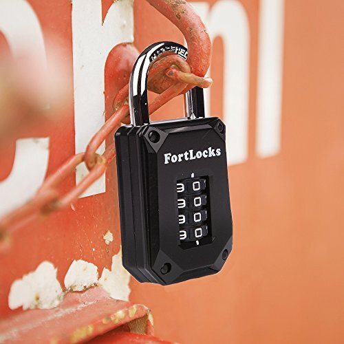 2 Pack Heavy Duty Waterproof Combination Lock - 4 Digit Resettable ...