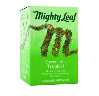 Mighty Leaf Tea Whole Leaf Tea Pouches, Green Tea Tropical, 15/box ...