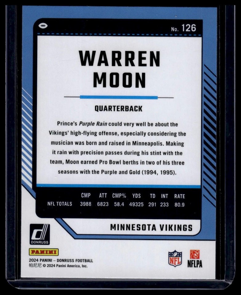 2024 Donruss #126 Warren Moon | eBay UK