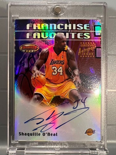 Hand Signed Refractor Auto Topps Shaquille O Neal Shaq NBA Signature ...