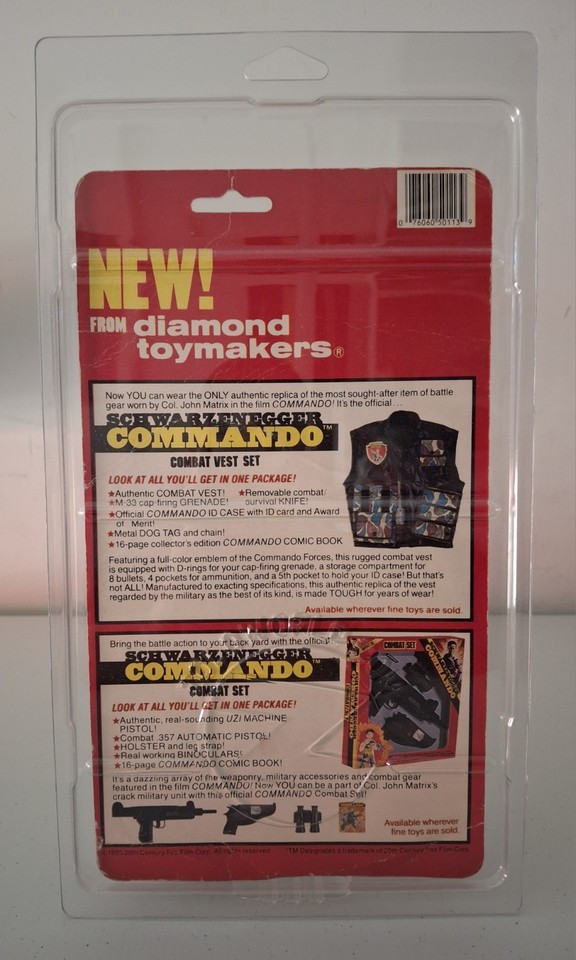 Commando Action Figure Diamond Toymakers 1985 Vintage Arnold ...