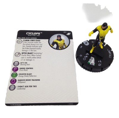 Heroclix Cyclops 001 Common X-men Xavier’s school | eBay