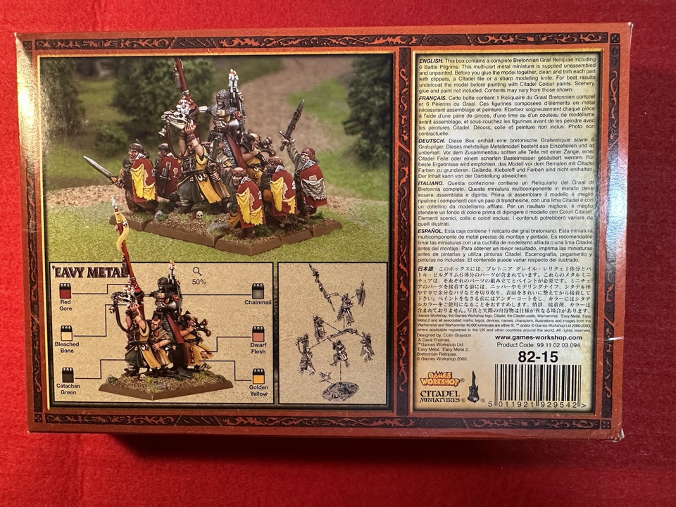Warhammer Fantasy Bretonnian Grail Reliquae - OOP Metal | eBay