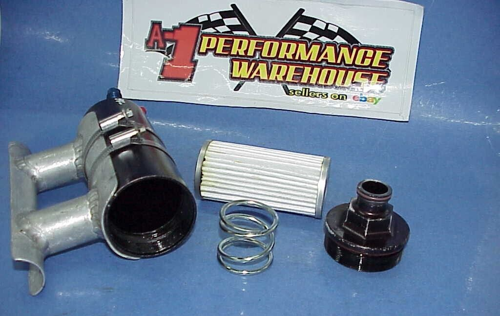 Billet Aluminum Inline Oil Filter With Wiggins Fittings & Bracket C & R ...