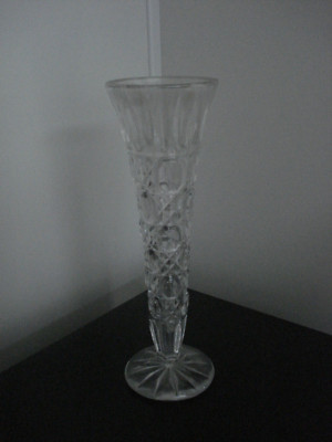 VINTAGE Crystal Windsor pattern 10" tall VASE | eBay
