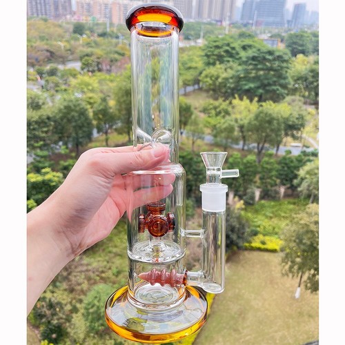 13" Heavy Glass Bong Percolate Bongs Smoking Hookah 1.8lb Water Pipe ...