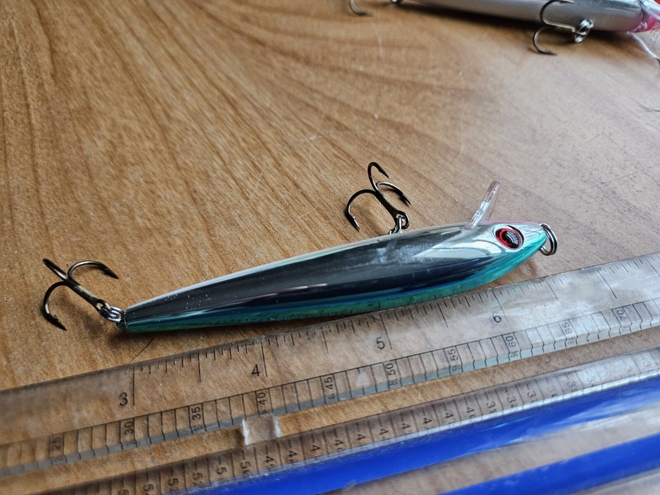 (5) Rebel 3.5" Floating Minnows, Lot of 5 Fishing Lures - Chrome Blue ...