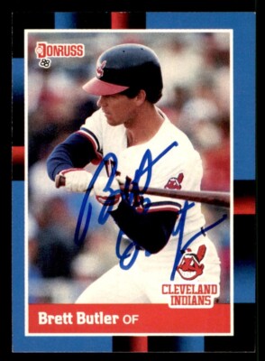 1988 Donruss Baseball #279 Brett Butler Signed Autograph (no COA) *e1 ...