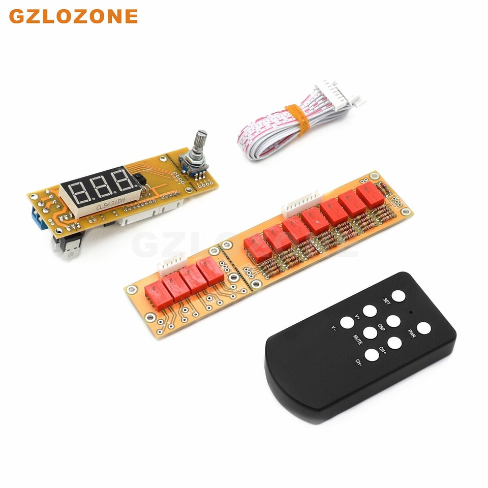 Hifi 128 Steps Relay Remote Passive Volume Control Board KIT 2 Channel ...
