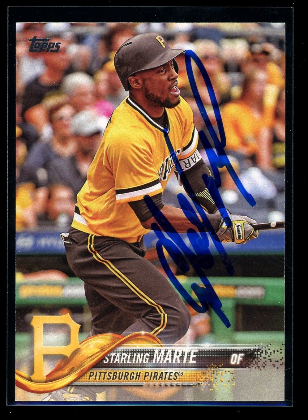 2018 Topps STARLING MARTE Signed Card autograph auto PIRATES METS | eBay