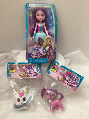 BARBIE 2015 STAR LIGHT ADVENTURE PURPLE HAIR SPRITE DOLL & SPACE ...