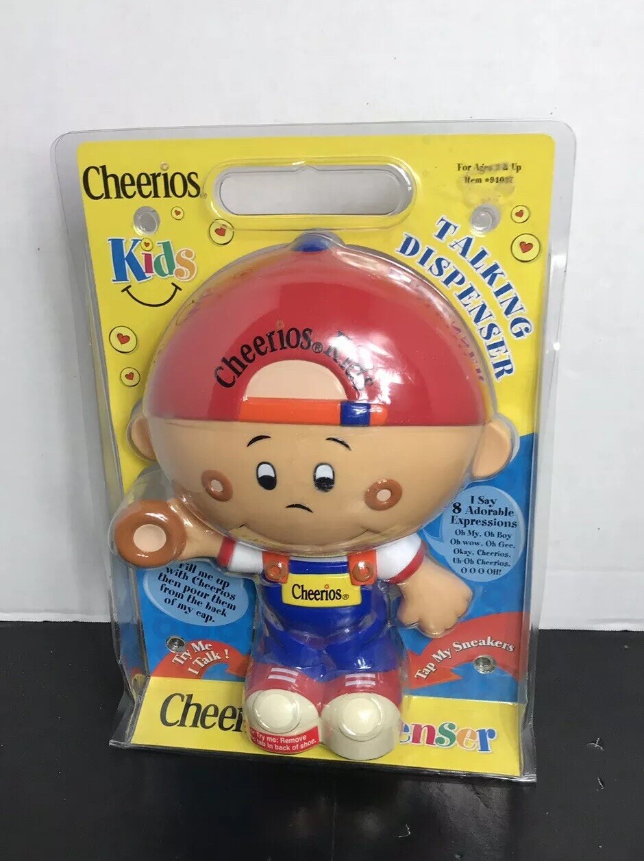 Cheerios Kid Talking Breakfast Cereal Dispenser Boys Girls Toddlers 10 ...