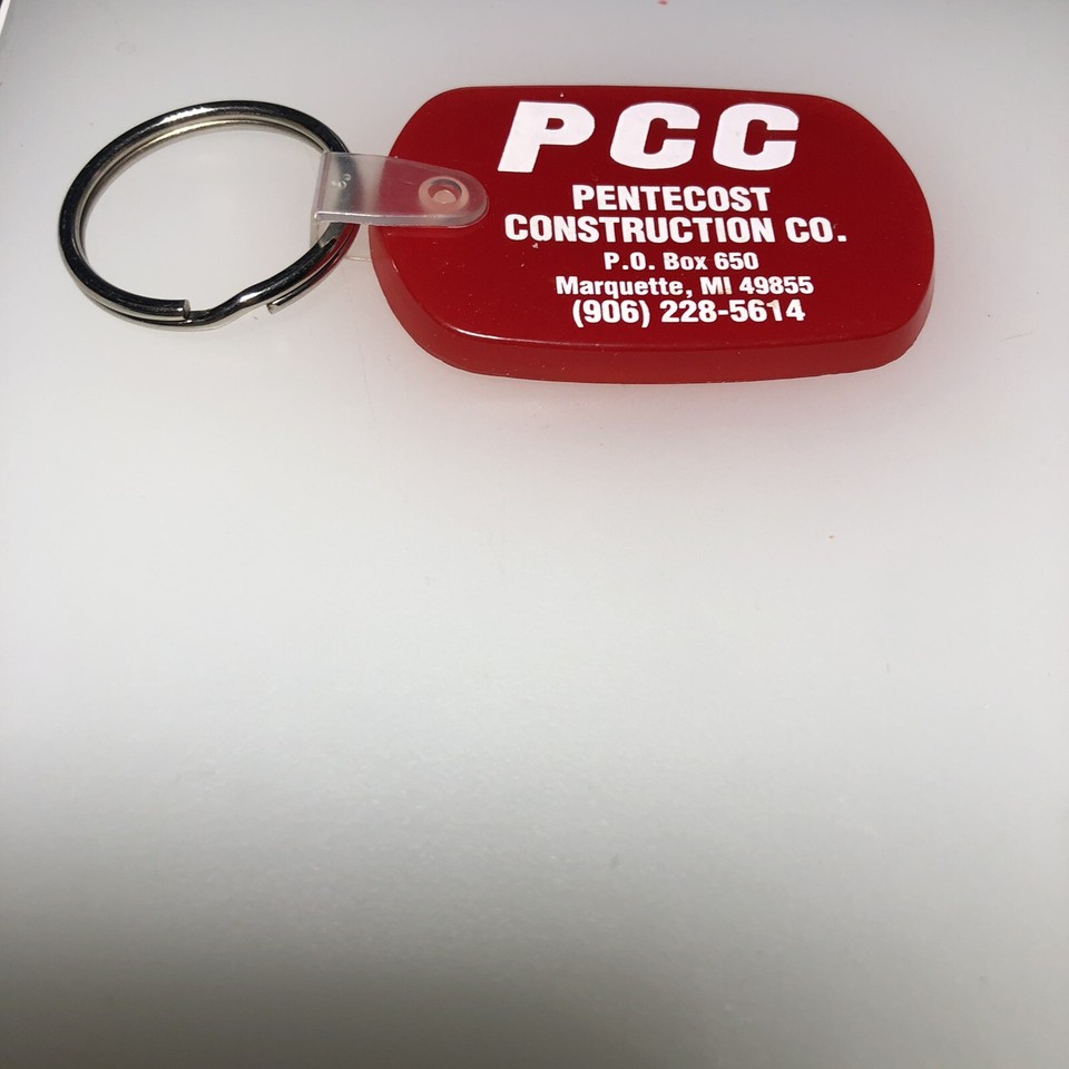 Marquette MI PCC Pentecost Construction Michigan Contractor Keychain ...