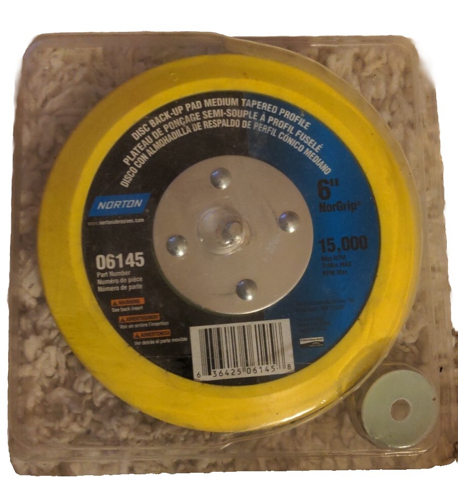 5 Norton Norgrip 6" Backup Pads 06145 for sale online | eBay