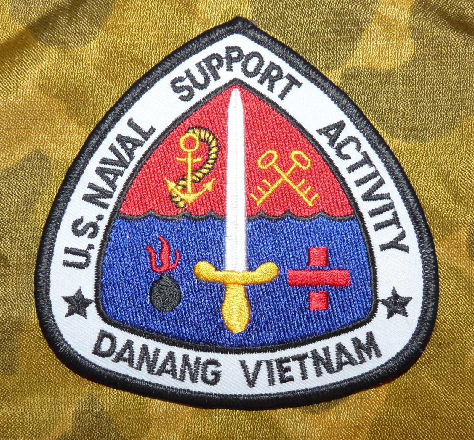 US Navy Support Activity Danang Vietnam Embroidered Patch - REPRO | eBay