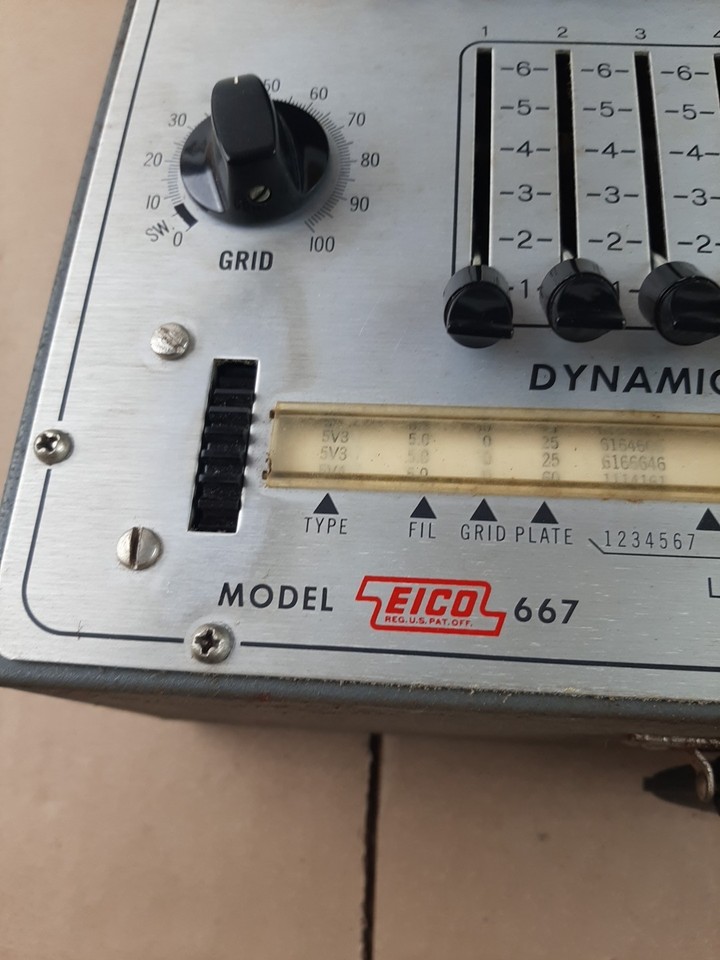 EICO 667 Dynamic Conductance Tube and Transistor tester with case ...