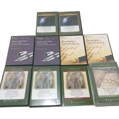 THE GREAT COURSES Lot Of DVDs & Books The Teaching Company 5 Courses ...
