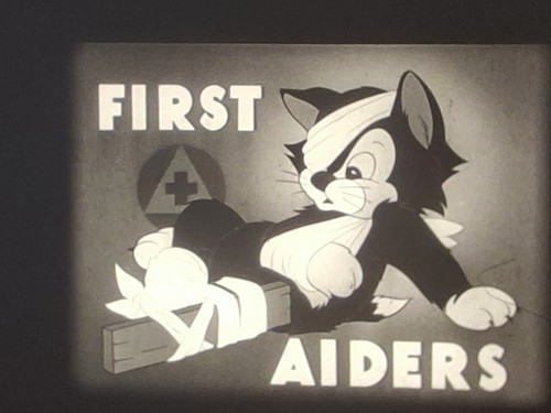 FIRST AIDERS 1944 DISNEY MINNIE MOUSE 16MM B/W SOUND 250FT CINE FILM | eBay