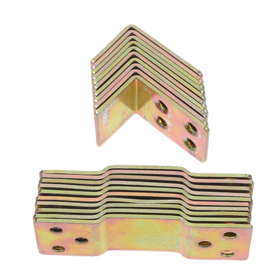 10 Pairs Wooden Bed Rung Bracket Frame Connector Hardwares Brackets ...