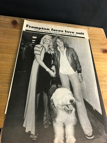 1979 VINTAGE 3PG PRINT ARTICLE ON PETER FRAMPTON FACES LOVE SUIT ...