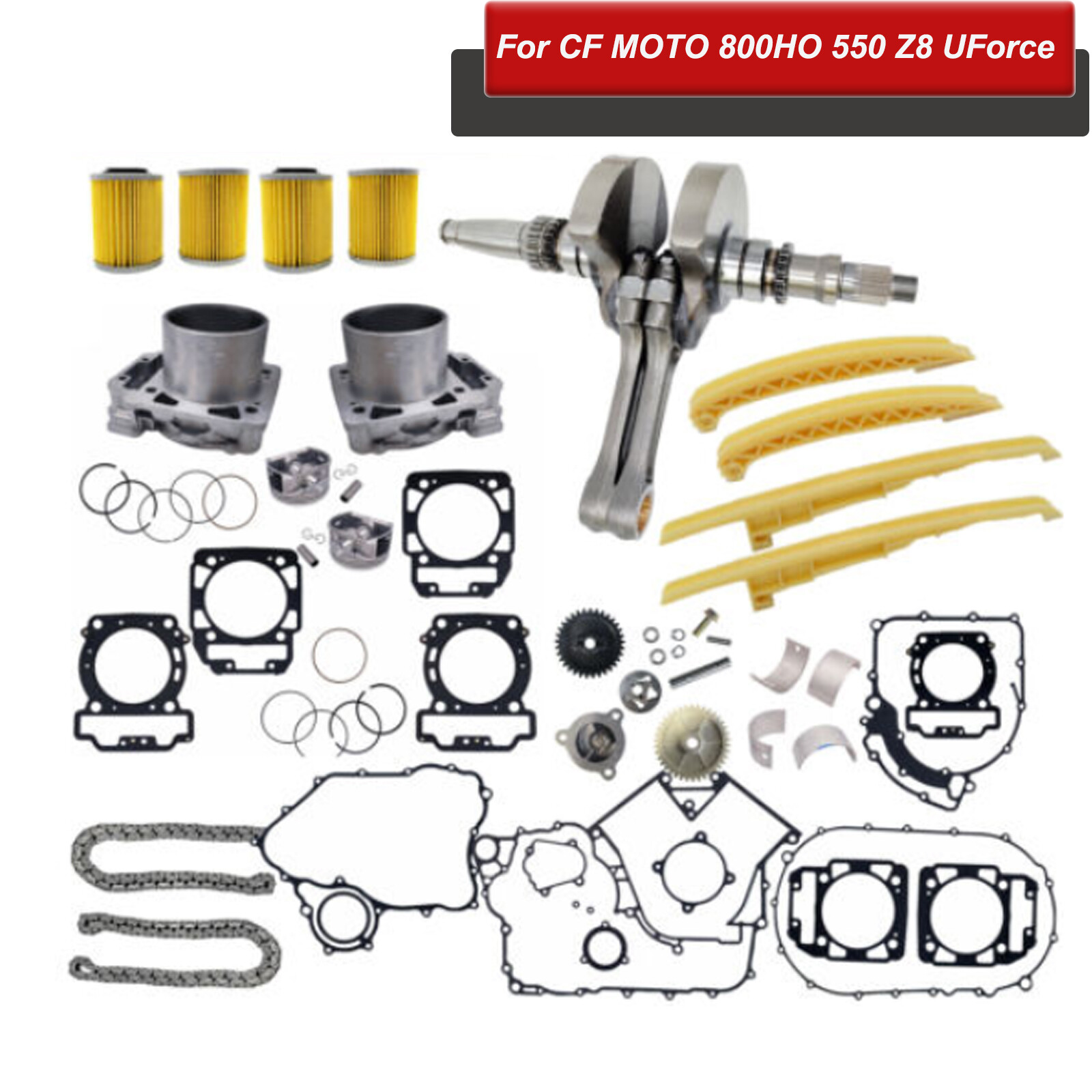 Complete Rebuilt Motor Engine Rebuild For CF MOTO 800HO 550 Z8 UForce ...