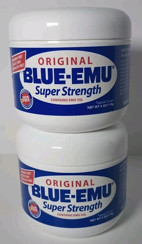 2 Pack BLUE-EMU Super Strength Emu Oil 4oz. Each/8oz. Total Exp. 2027 ...