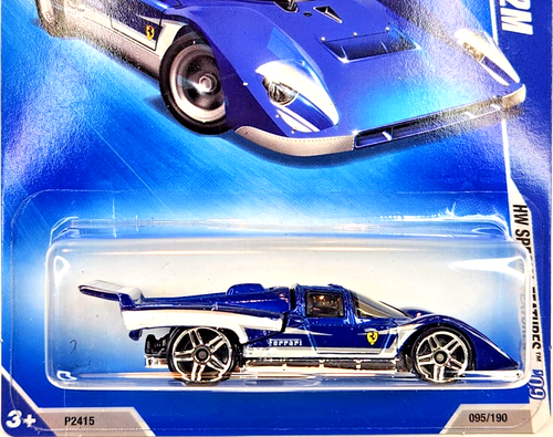 2009 1:64 Hot Wheels Special Features 09/10 Ferrari 512M Blue 095/190 ...